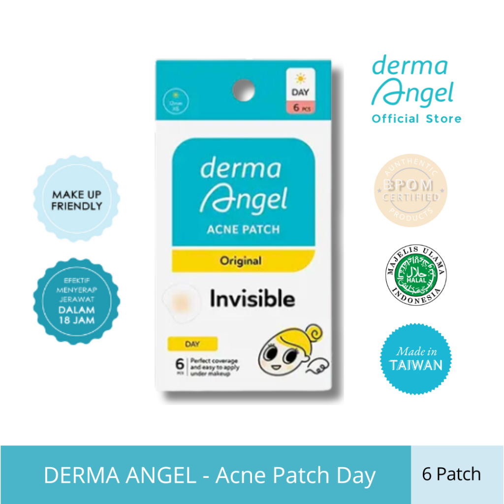 Jual Derma Angel Acne Patch Day: Isi 6 Patch | Plester Jerawat ...
