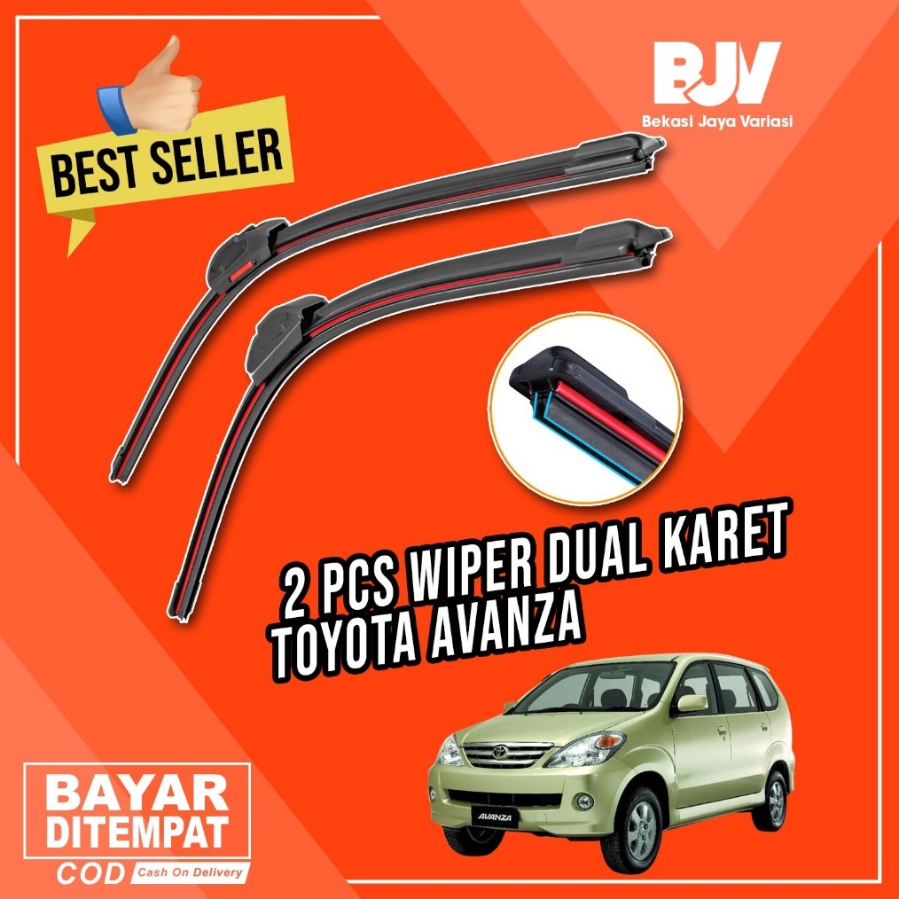 Jual KODE R54L Wiper Mobil Dual Blade Toyota Avanza 23 211 Wiper Frameless Dua Karet Universal ...
