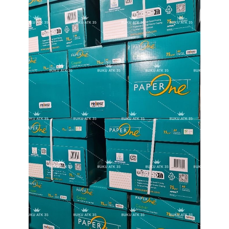 Jual Kertas HVS Foto Copy / Print TERMURAH A4 75 PAPER ONE 1 karton ...