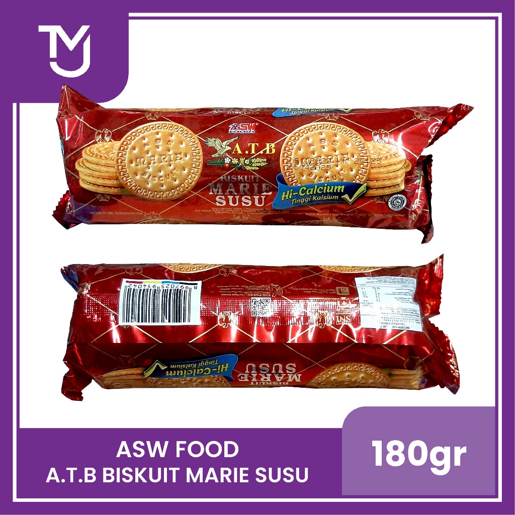 Jual ASW food ATB Biskuit Marie Susu 180gr | Shopee Indonesia