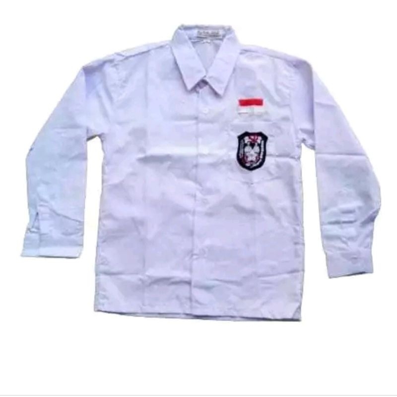 Jual Baju Pakaian Hem Atasan Seragam Sragam Merah Putih Lengan Tangan ...