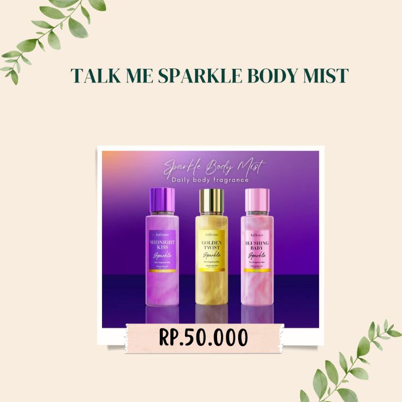 Jual TALKME SPARKLING BODY MIST 275ML | Shopee Indonesia