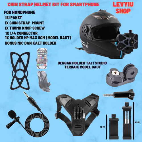 Jual Mounting Hp Di Dagu Mounting Helm Action Camera Gopro With Holder ...