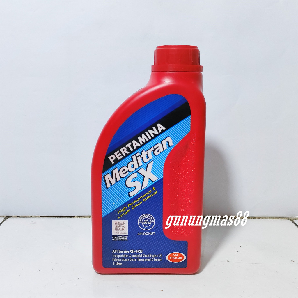 Jual Oli Mesin Diesel Pertamina Meditran SX SAE 15W-40 API CH-4/SJ 1 Liter 1L | Shopee Indonesia