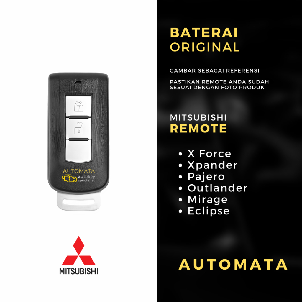 Jual Baterai Remote Keyless Mitsubishi Xpander Cross Original Panasonic ...