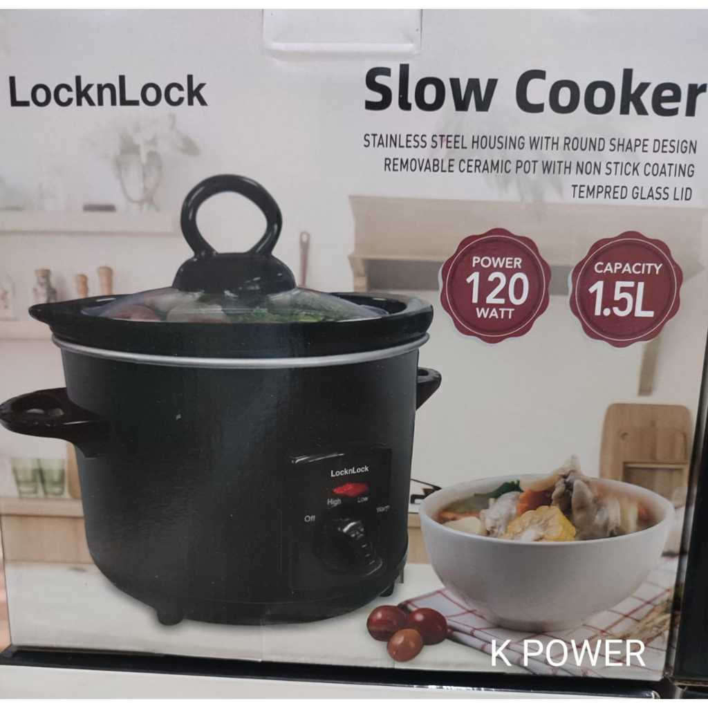 Jual LocknLock Slow Cooker EJP136BLK - Hitam 1.5L, 120 Watt Lock & Lock ...