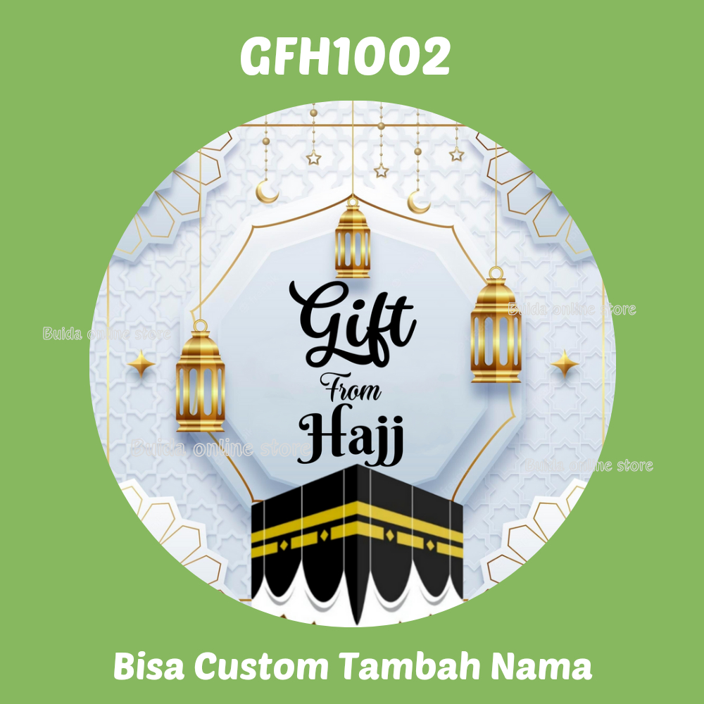 Jual Sticker stiker label Gift From Hajj & Umroh Hangtag dekorasi ...