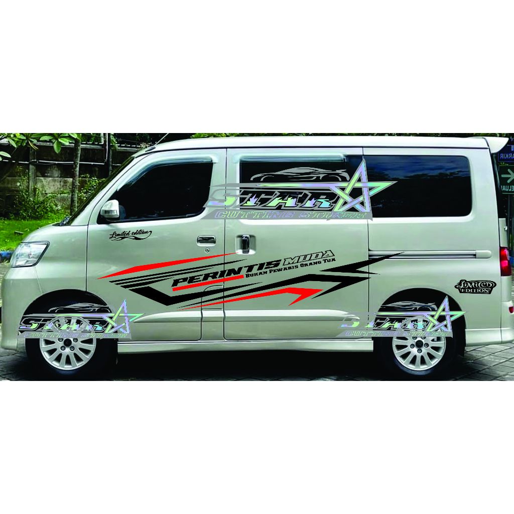 Jual Stiker Cutting Mobil Grandmax Stiker Cutting Mobil Luxio Striping ...