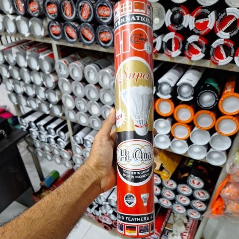 Jual SHUTTLECOCK BADMINTON HIQUA MERAH BOLA BADMINTON HIQUA MERAH ...