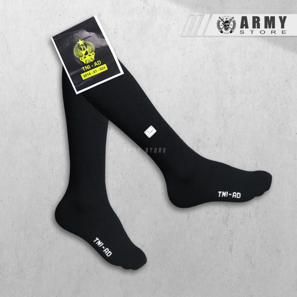 Jual Kaos kaki Hitam TNI AD Tebal | Shopee Indonesia