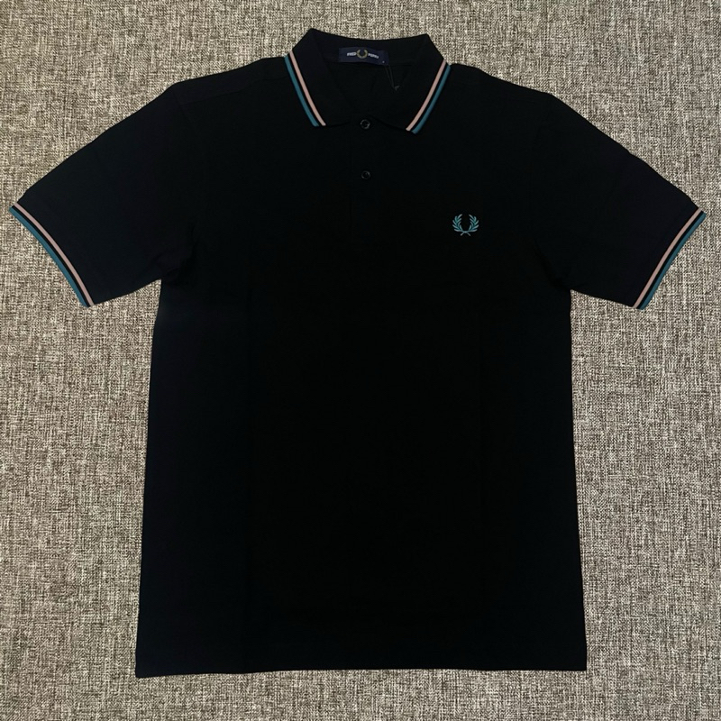 Jual Fred Perry Pink Blue Tipped Polo Black Original | Shopee Indonesia