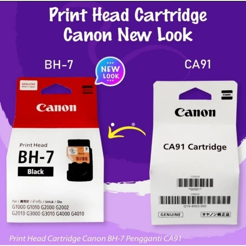 Jual CARTRIDGE CANON G2010 BH7 BLACK ORIGINAL CANON G1000 G1010 G2000 ...