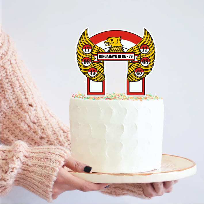 Jual Gapura Kemerdekaan 17 Agustus Topper Cake / Hiasan Kue / Tumpeng ...
