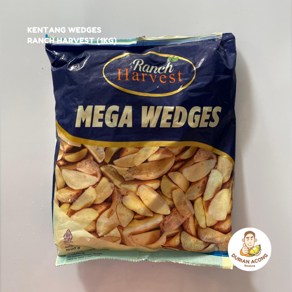 Jual Ranch Harvest Wedges French Fries | Kentang Goreng Wedges 1 kg ...