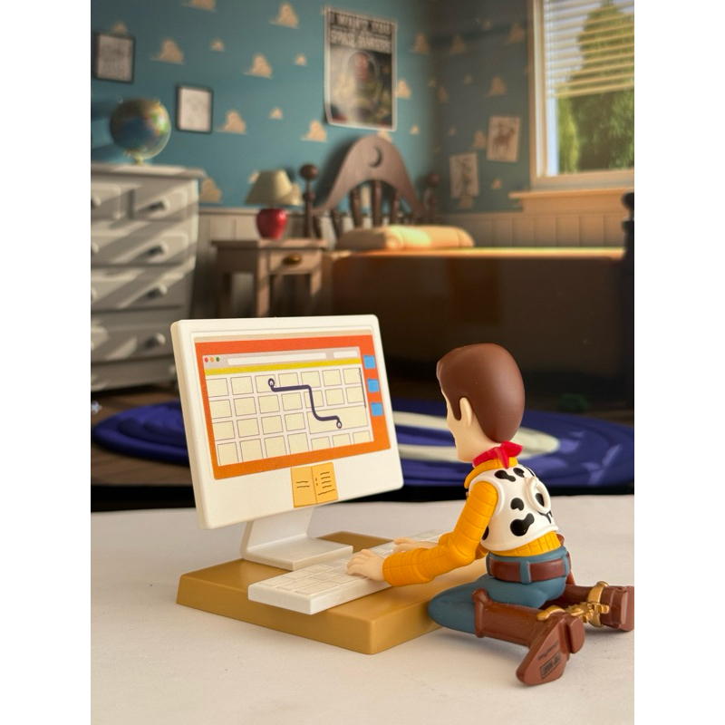 Jual POPMART X TOY STORY SUNNYSIDE ADVENTURE - WOODY WITH COMPUTER ...