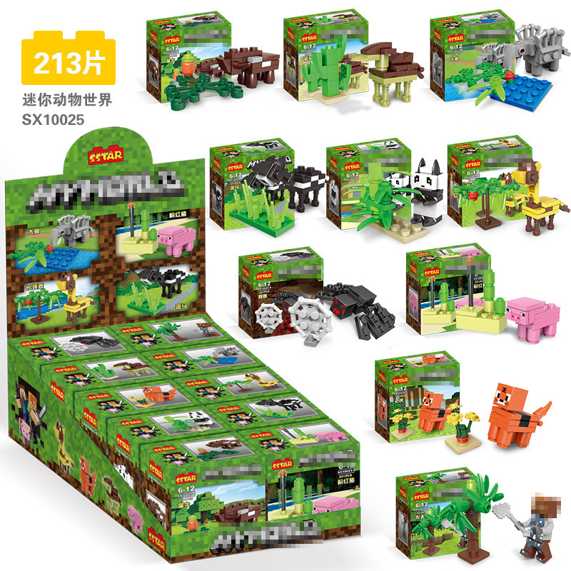 Jual BUILDING BLOCK MOTIF MINE CRAFT/ BRICK ANIMASI MINECRAFT GAME LUCU ...