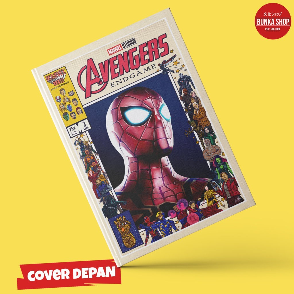 Jual Pocket Note Marvel Spider man Char Hardcover A6 Buku Tulis Notes ...