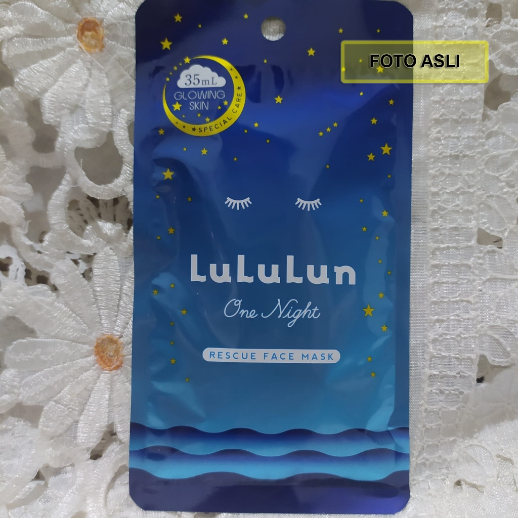Jual Lululun One Night Rescue Face Mask Glowing Skin 35ml | Shopee Indonesia