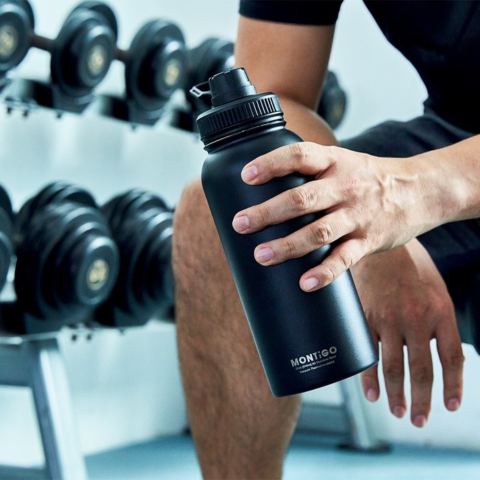 Jual Montigo | Tumbler Ace Bottle Mega 32oz - 950ml Black | Shopee ...