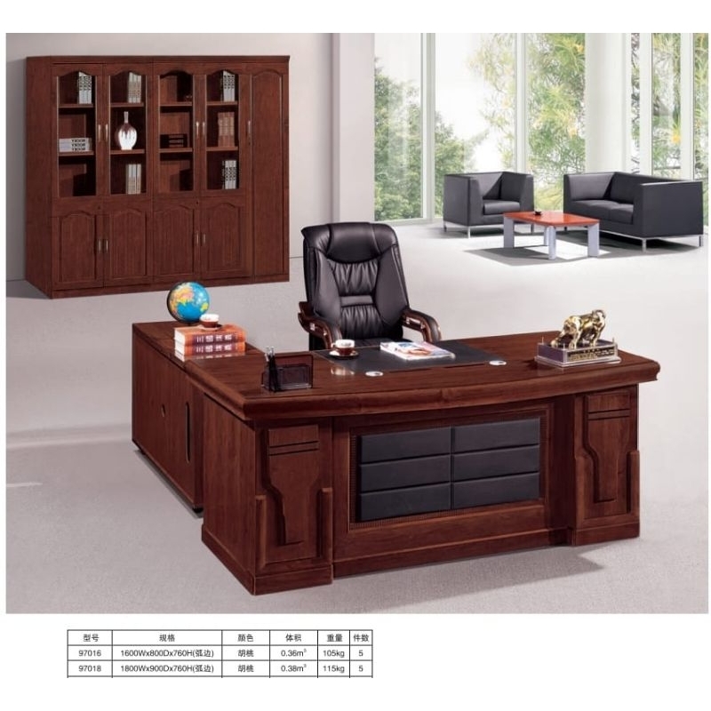 Jual Meja Direktur Import MDF Set Meja L - Meja kerja Luxury 160cm ...