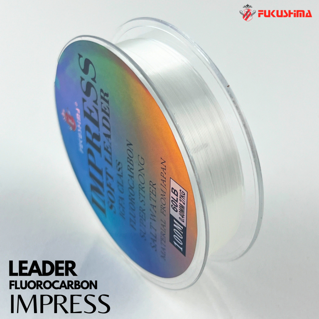 Jual Senar leader 100 meter soft fluorocarbon pancing Fukushima Impress | Shopee Indonesia