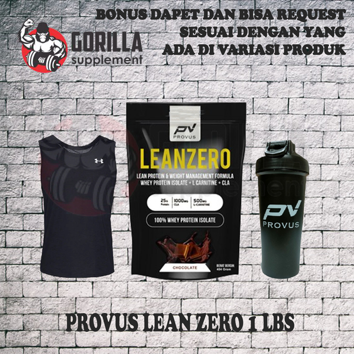 Jual PROVUS Lean Zero 1 lbs 450 Gram - Whey Protein Isolate + Fatburner ...