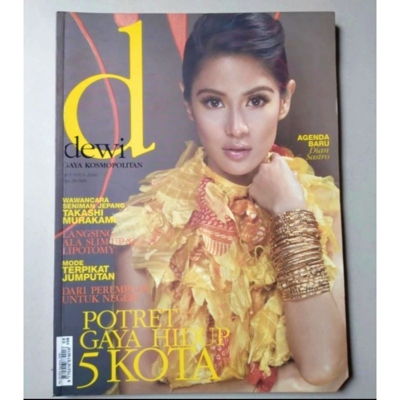 Jual Majalah DEWI edisi Agustus 2006 : Cover Dian Sastro / Dian ...