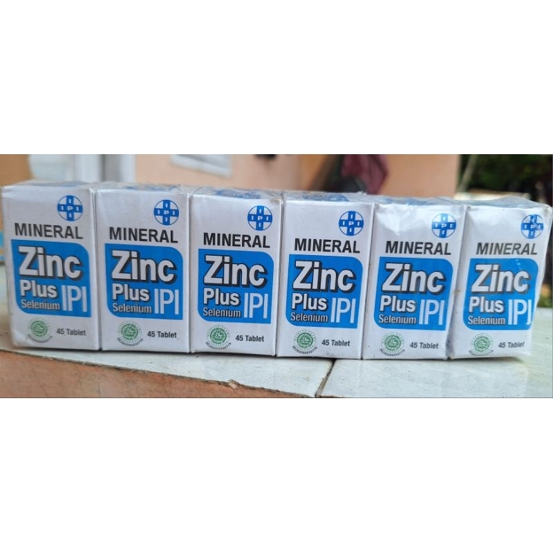 Jual IPI MINERAL ZINC PLUS Selenium isi 45 Tablet - Suplemen Kesehatan ...