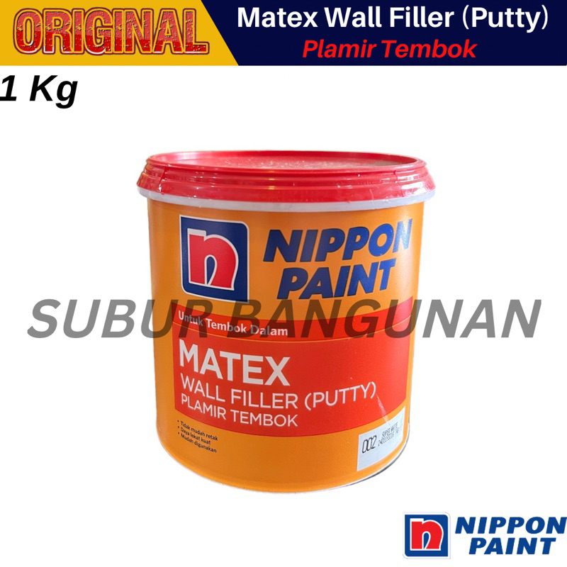Jual Nippon Paint Matex Wall Filler Putty 1 Kg / Cat Dempul Plamir Tembok | Shopee Indonesia
