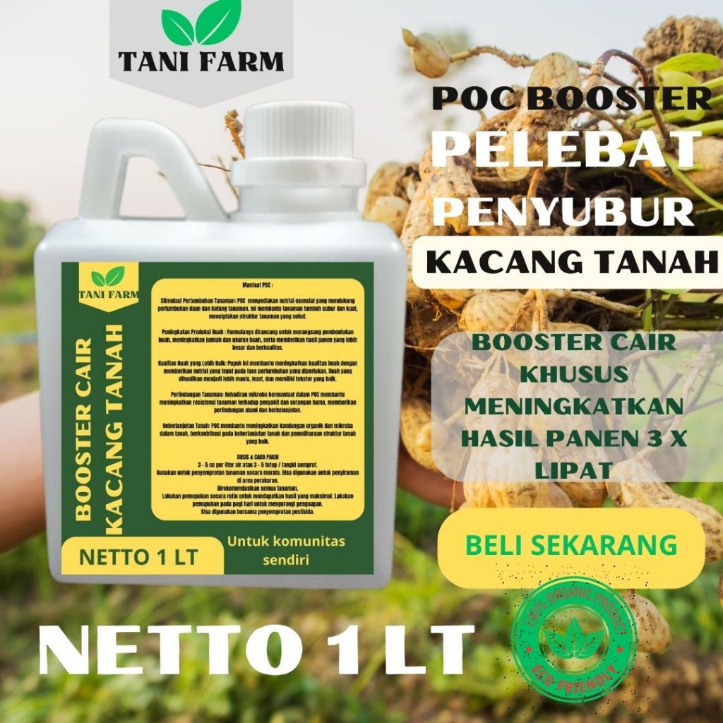 Jual RTF Pupuk Booster Kacang Tanah Pupuk Cair Kacang Tanah Pupuk Semprot Untuk Tanaman dan ...