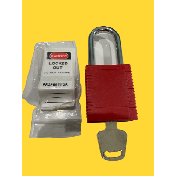 Jual Safety Padlock Nylon Red 38 mm, loto padlock, pad lock,gembok mccb ...
