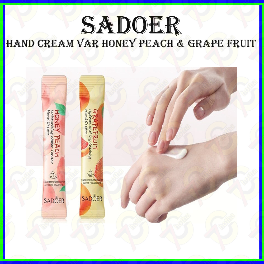 Jual 【7C】SADOER Hand Cream Sachet Moisturizing Fruit Lotion Harum Alami Menghaluskan Melembutkan ...