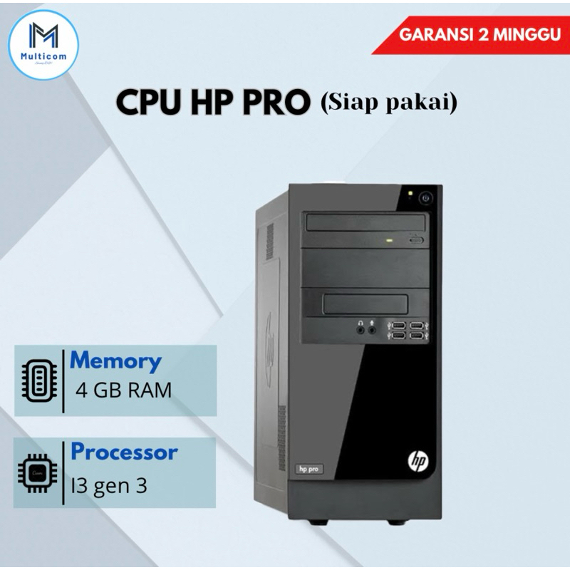Jual CPU HP PRO CORE i3 GEN 3 RAM 4 GB Tanpa hardisk | Shopee Indonesia