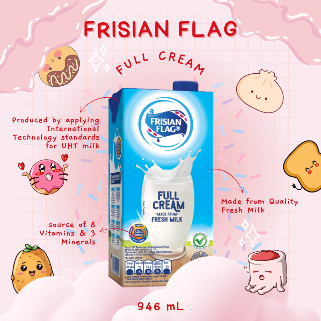 Jual Frisian Flag Susu UHT Full Cream 946ml | Shopee Indonesia