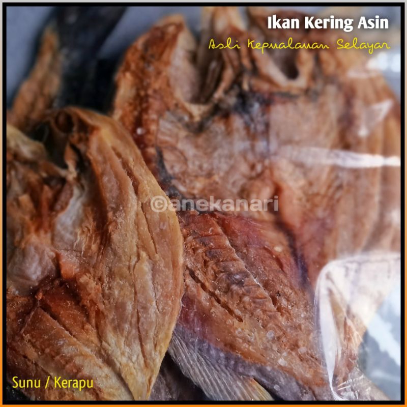 Jual Ikan Asin Sunu Kerapu 1Kg Khas Kepulauan Selayar | Shopee Indonesia