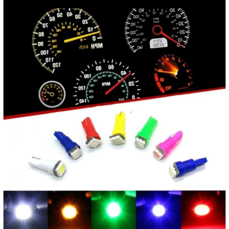 Jual LAMPU LED T5 SPEEDOMETER SPEEDO PANEL DASHBOARD MOBIL SUPER BRIGHT ...