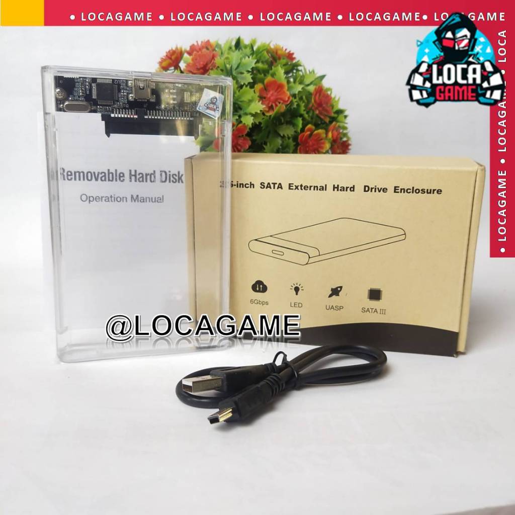 Jual CASE CASING HARDDISK HDD 2,5" USB 2.0/3.0 TRANSPARAN | Shopee Indonesia