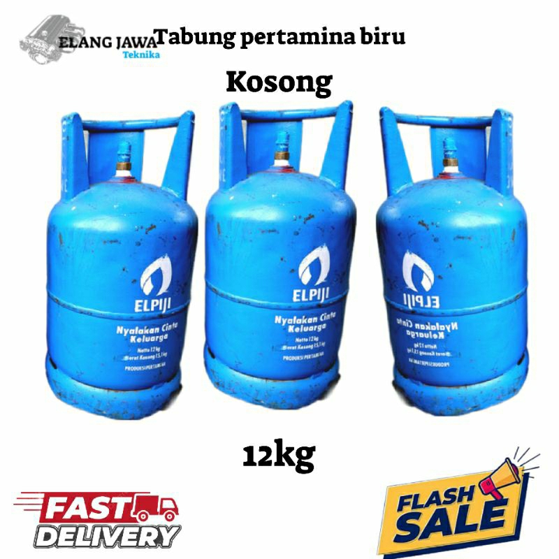 Jual tabung gas elpiji kompor 12KG/Pertamina biru 12kg kosongan ...