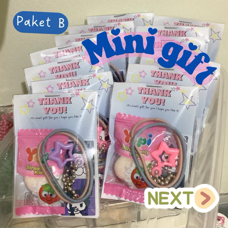Jual [Paket B] Mini gift snack and keychain / mini gift wisuda / mini ...
