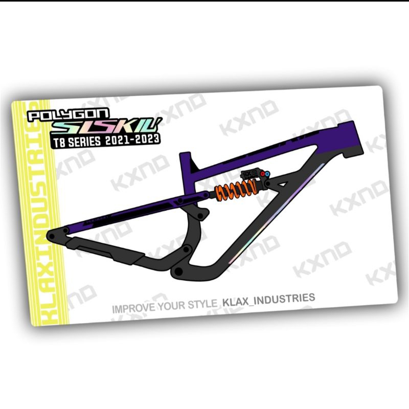 Jual Decal Frame Polygon Siskiu T8 2021 Klax Industries | Shopee Indonesia