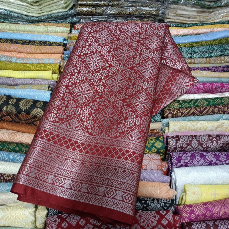 Jual Kain songket/Songket meteran/Songket Palembang/Songket mesin ...