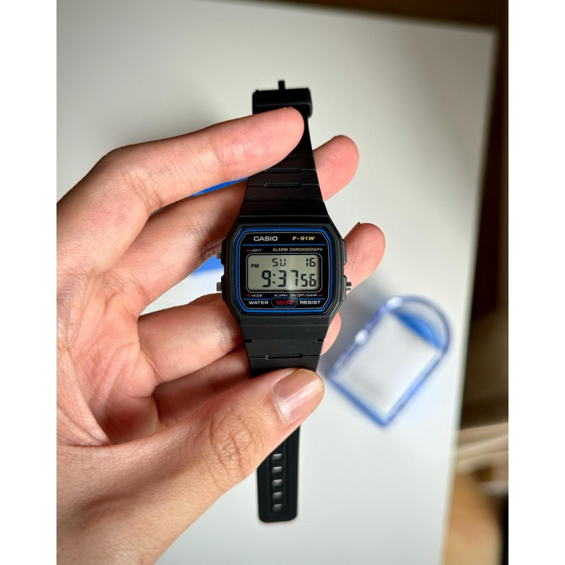 Jual CASIO F-91 Rubber strap | Shopee Indonesia
