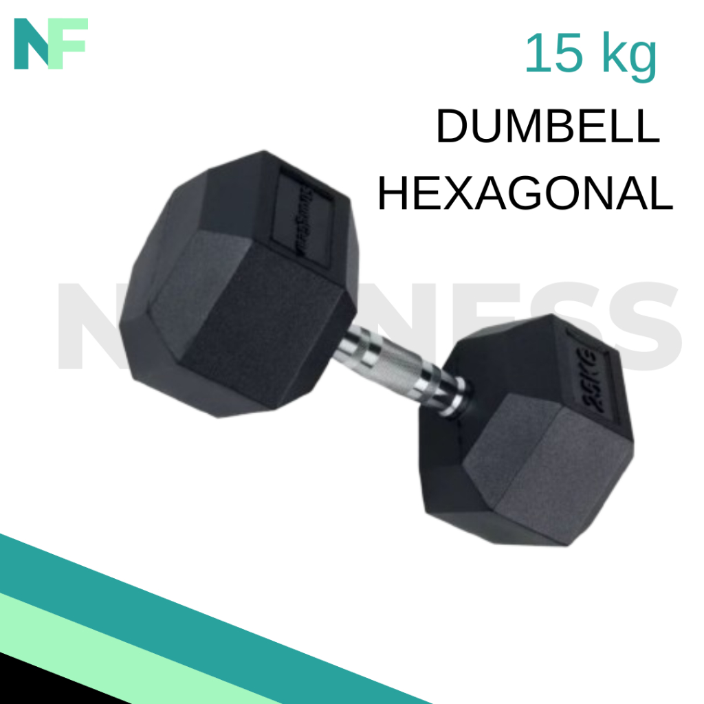 Jual Dumbell hexagonal 15 kg IMPORT ORIGINAL barbel hexagonal dambel ...