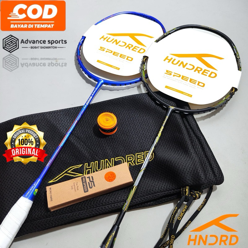Jual RAKET BADMINTON HUNDRED VIPER 9000 ATTACK 100% ORIGINAL 30Lbs FULL ...