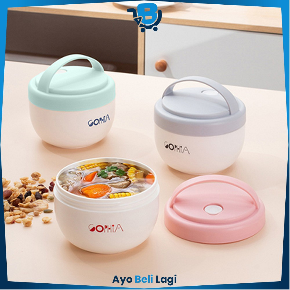 Jual Tempat Soup Set 560ML Bentuk Mangkok dengan Pegangan Anti Tumpah BPA FREE / Lunch Box Set ...