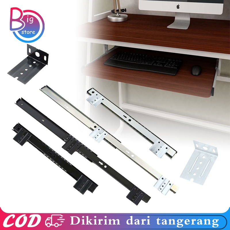 Jual 1set 27mm Rel Keyboard Tray Rel Laci Keyboard Tray Rel Tempat ...