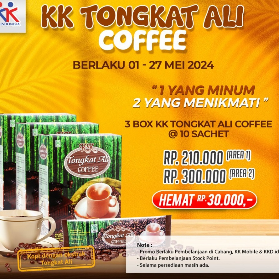 Jual NEW! KK Kopi Tongkat Ali Bubuk KK Coffee Tambah Gairah & Kesuburan ...
