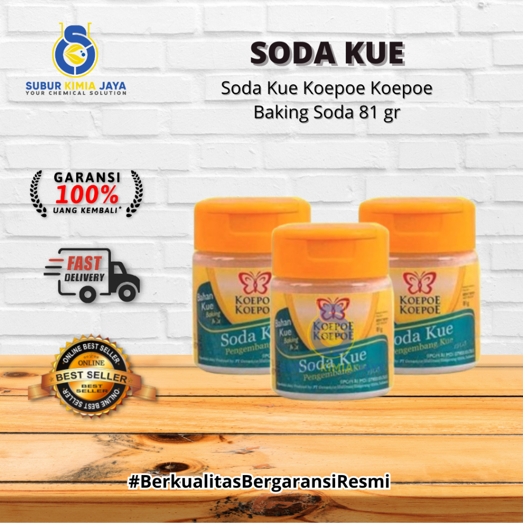 Jual KOEPOE Soda Kue / Baking Soda/ Sodium Bicarbonate 81gr | Shopee ...