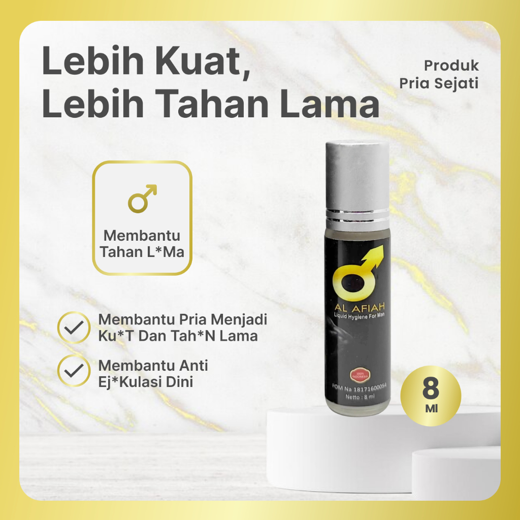 Jual Obat Kuat Pria Tahan Lama Berjam jam Al Afiah 5 ml BPOM | Shopee ...