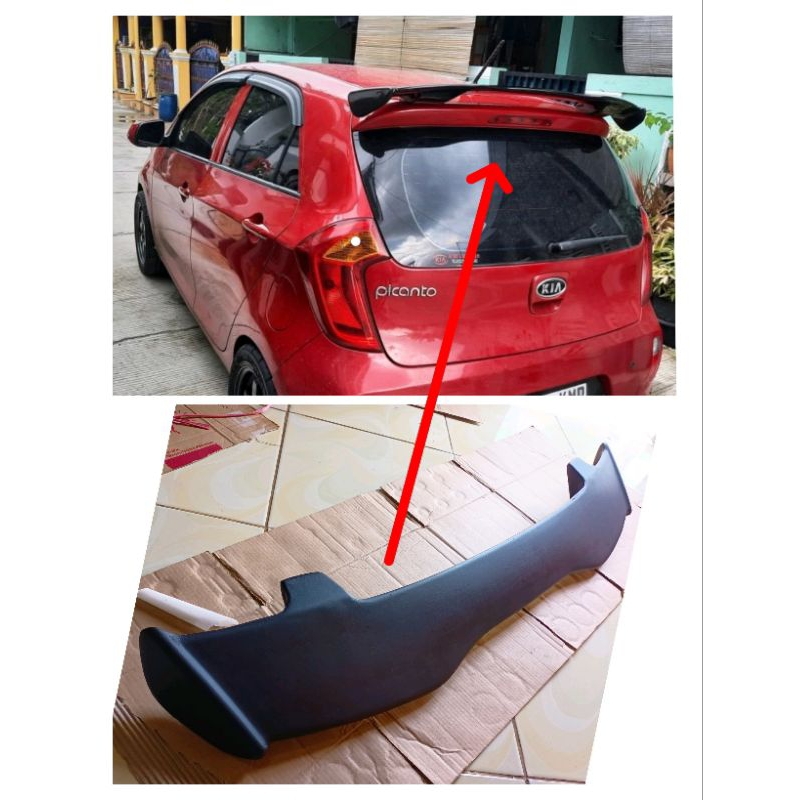 Jual spoiler all new Picanto Mugen non lampu | Shopee Indonesia